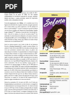 Biografía de Selena Quintanilla | PDF | Arte | Clásicos