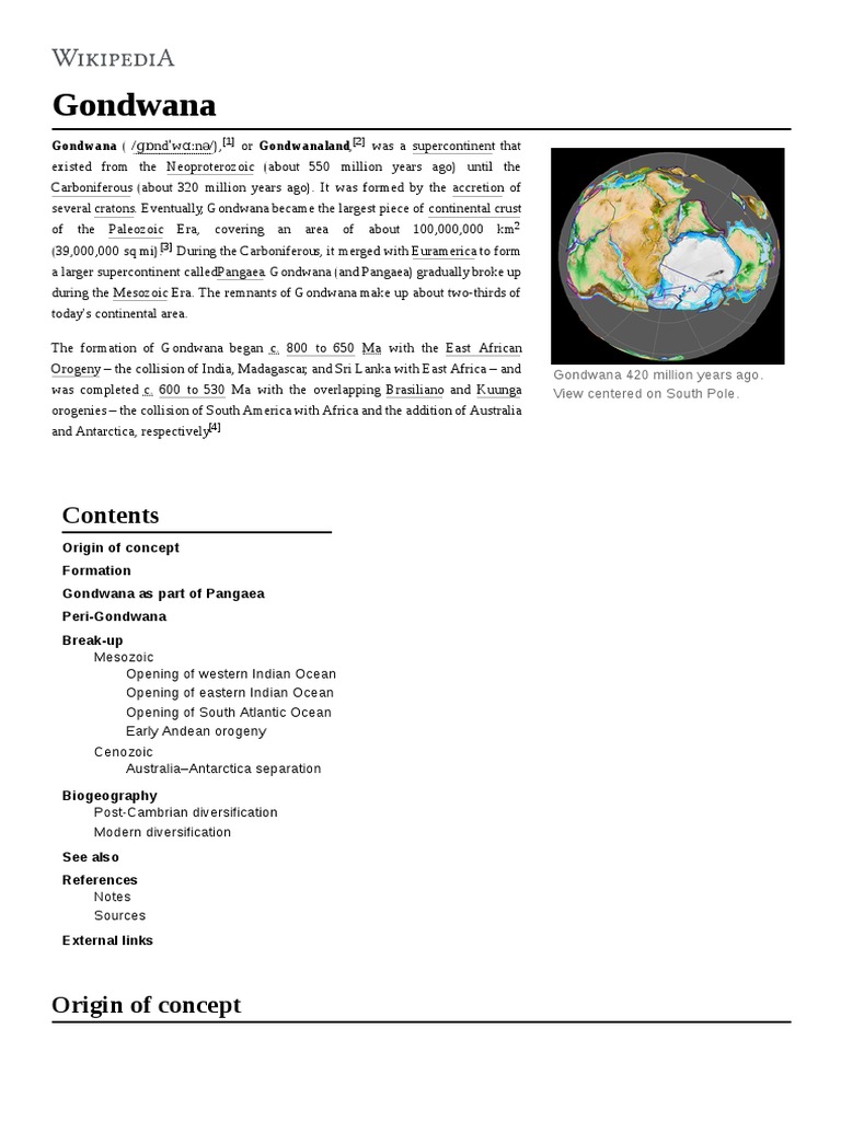 Gondwana ( | PDF | Earth Sciences | Geology