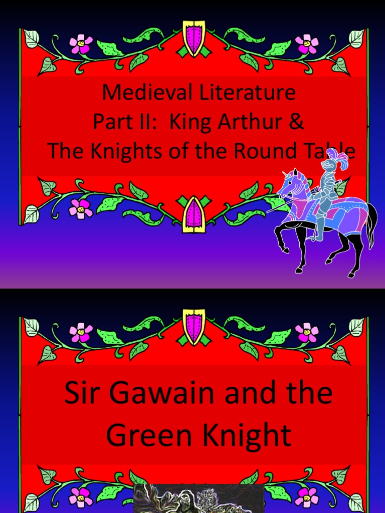 Medieval Lit - King Arthur Tales | PDF | Green Knight | King Arthur
