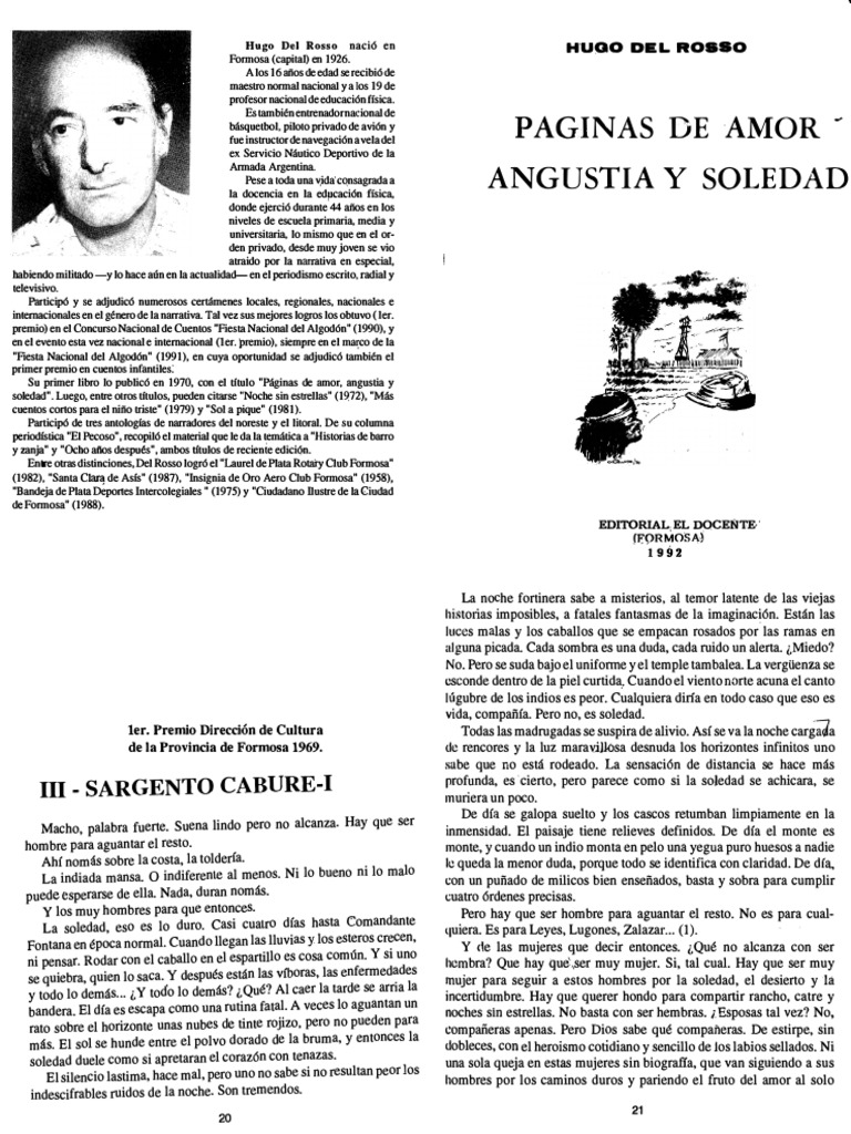 Hugo Del Rosso - Cuentos Sobre El Fortín Yunká | PDF | Naturaleza