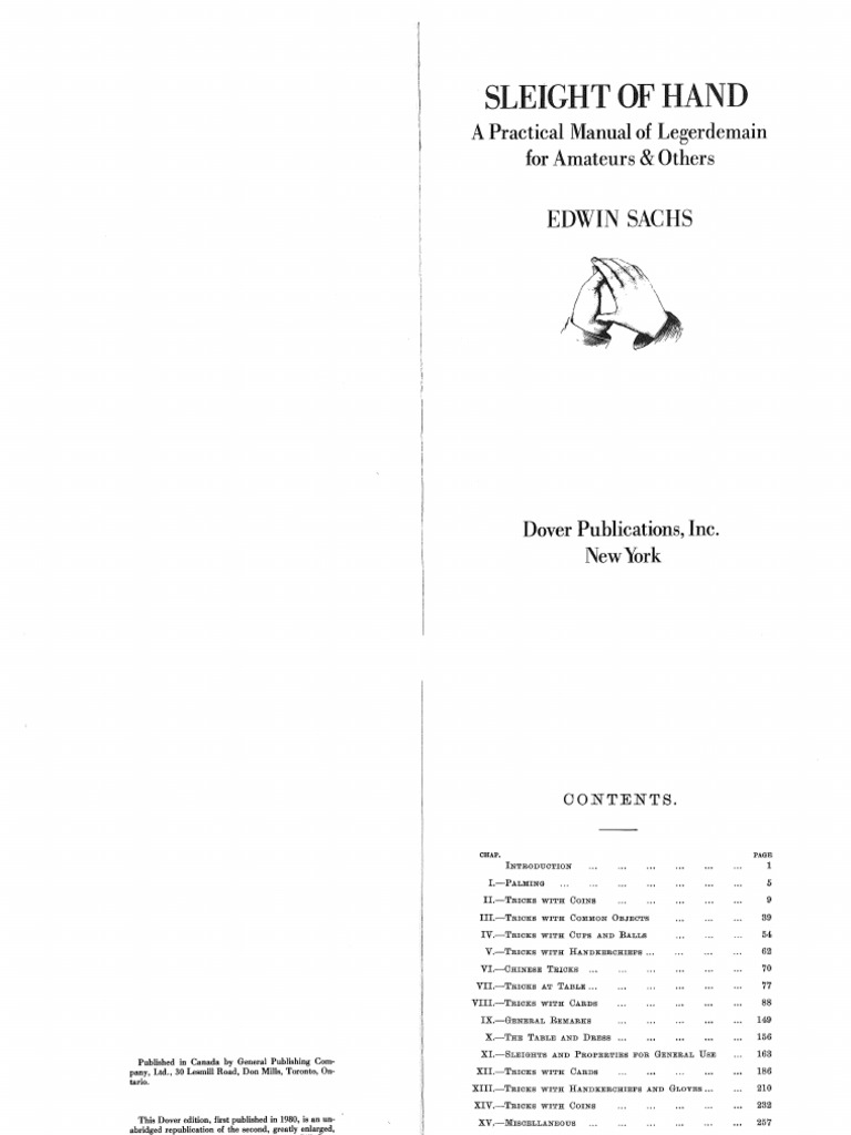 Sleight of Hand | PDF