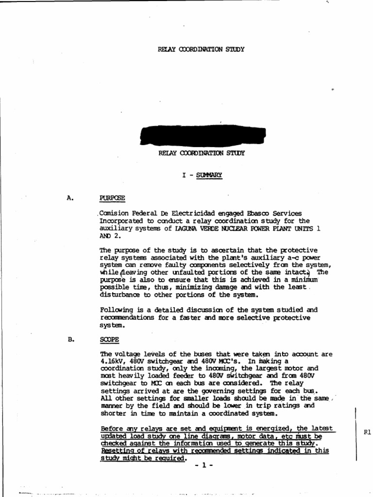 Relay Coordination Study | PDF | Fuse (Electrical) | Relay