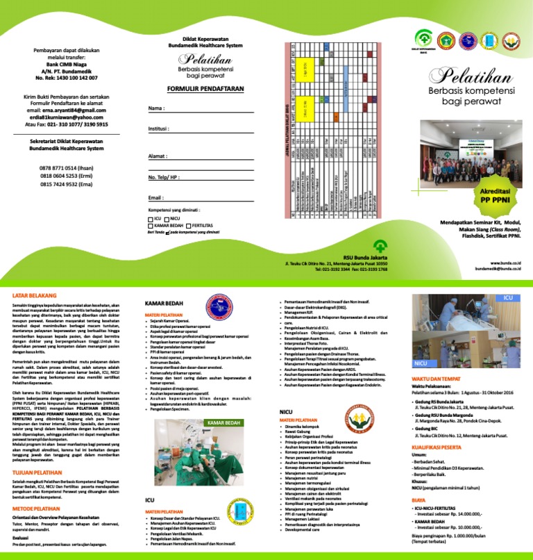Brosur Pelatihan Perawat PDF | PDF