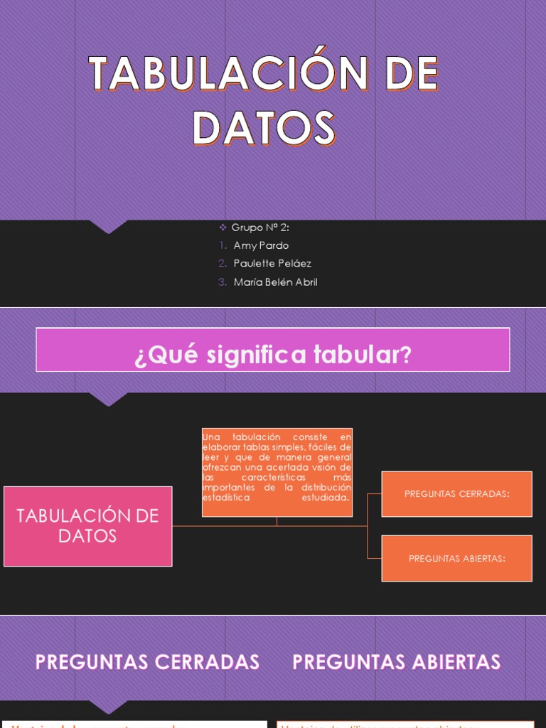 Tabulacion | PDF