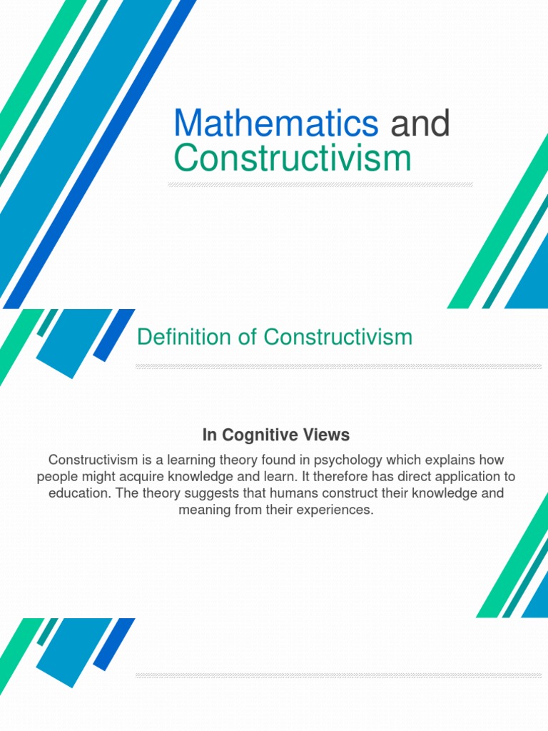 Mathematics: Constructivism | PDF