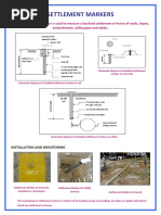 Settlement Marker Installation Guide | PDF | Concrete | Deep Foundation