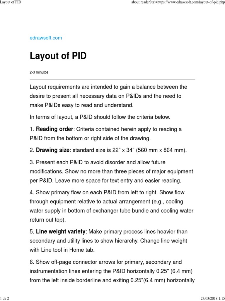 Layout of PID | PDF | Instrumentation | Mechanical Engineering