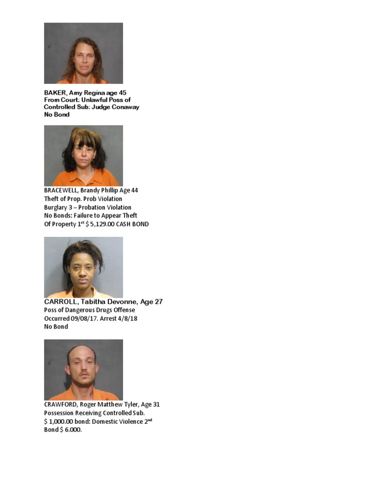 Mugshot List | PDF | Theft | Misconduct