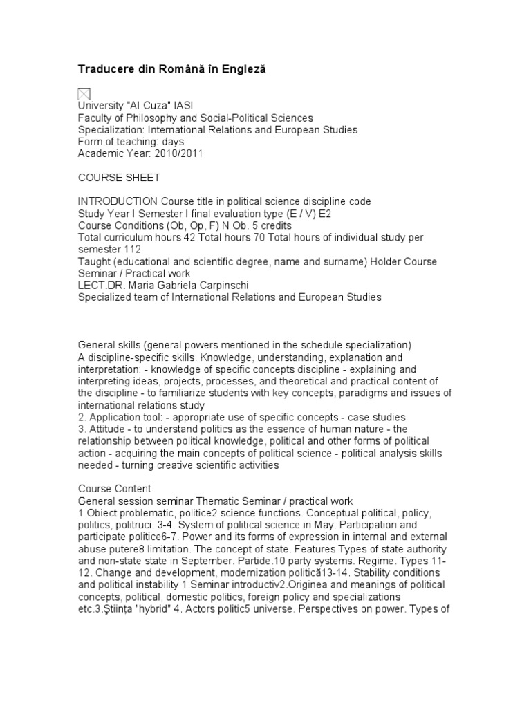 Traducere Din Română În Engleză | PDF | Test (Assessment) | Final ...
