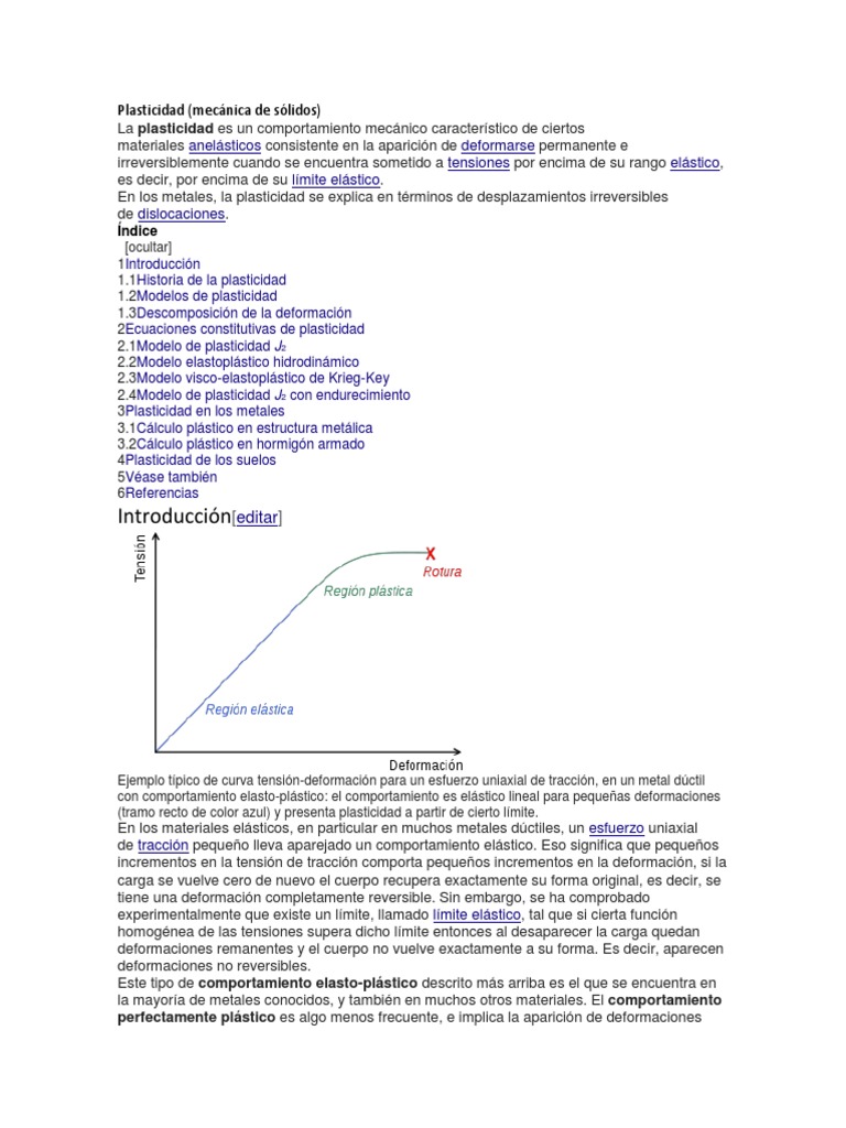 Plasticidad | PDF | Plasticidad (Física) | Arcilla