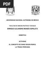 Triada de Peirce: Ejemplos y Análisis | PDF