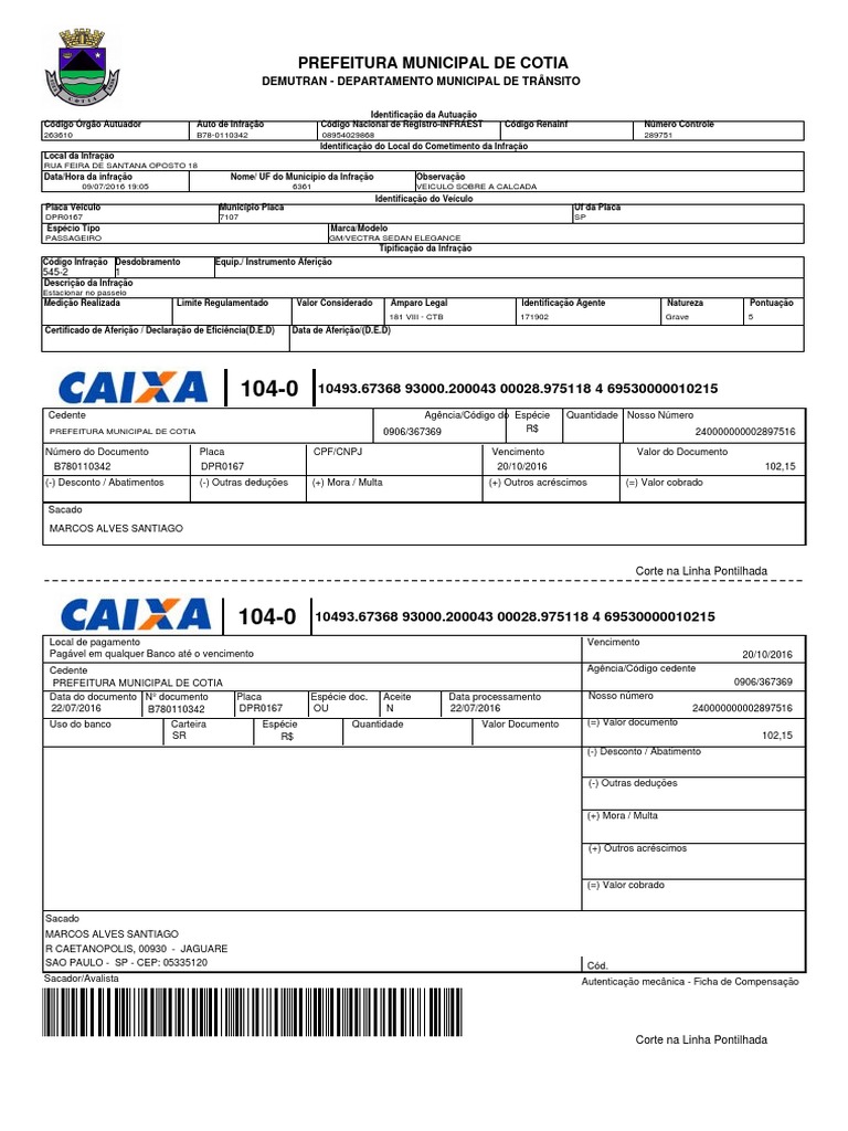 Boleto | PDF | Pagamentos | Brasil