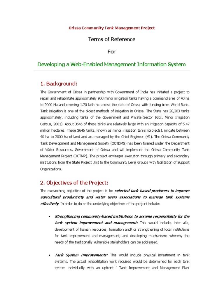 Octdms Mis Tor | PDF | Project Management | Websites