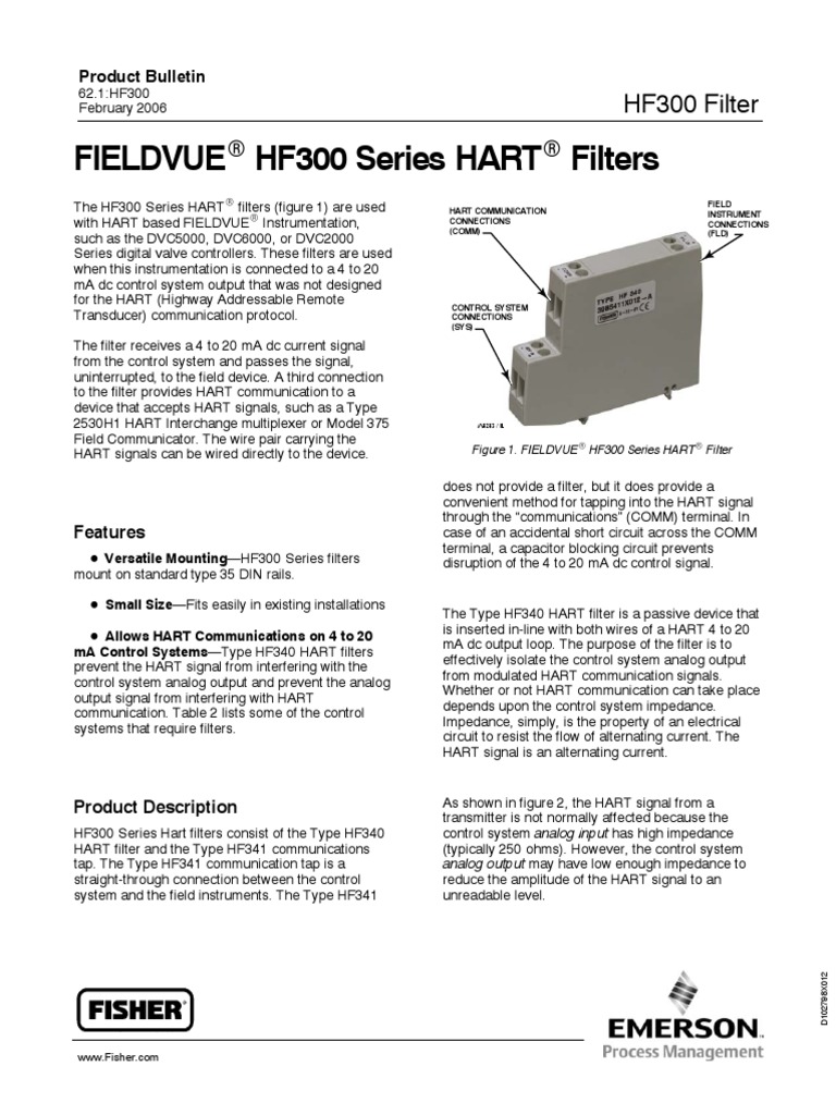 HART Filter | PDF | Electronic Filter | Electromagnetic Compatibility