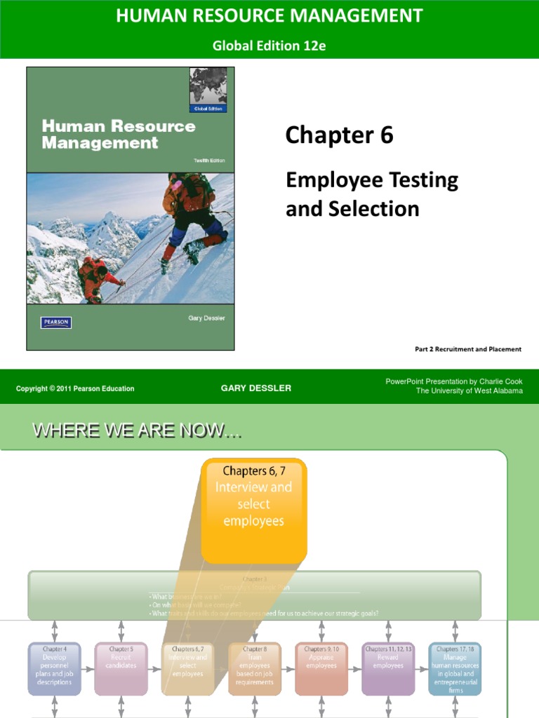 Chapter 6 - Employee Testing & Selection | PDF