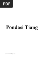 Buku Panduan Pondasi Tiang Teknik Sipil | PDF