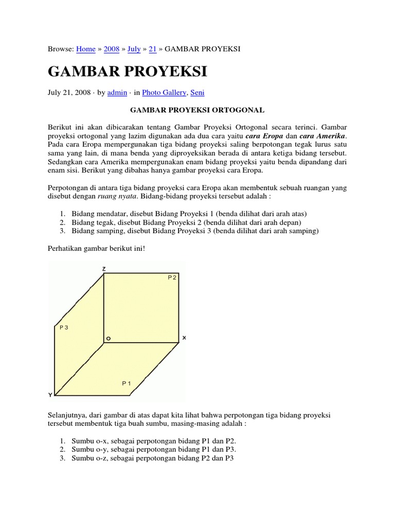 Gambar Proyeksi Ortogonal dan Stereometri | PDF | Sains & Matematika