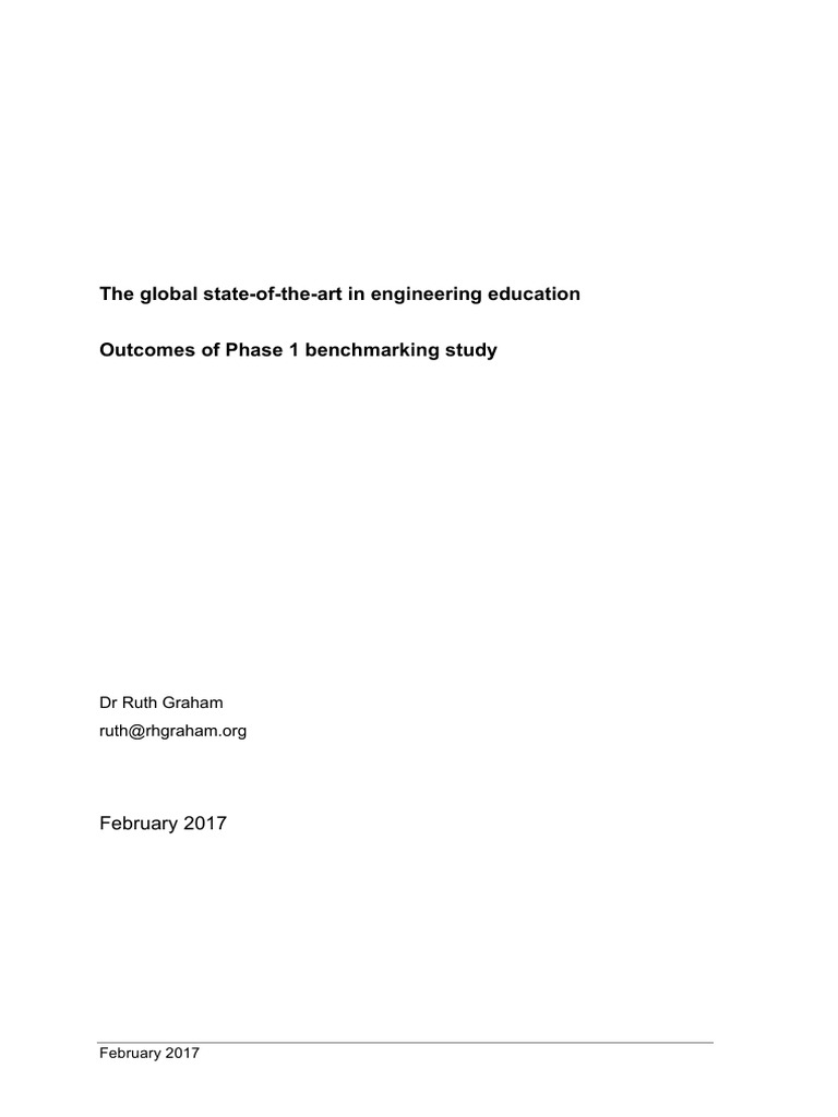 Phase 1 Engineering Education Benchmarking Study 2017 | PDF ...