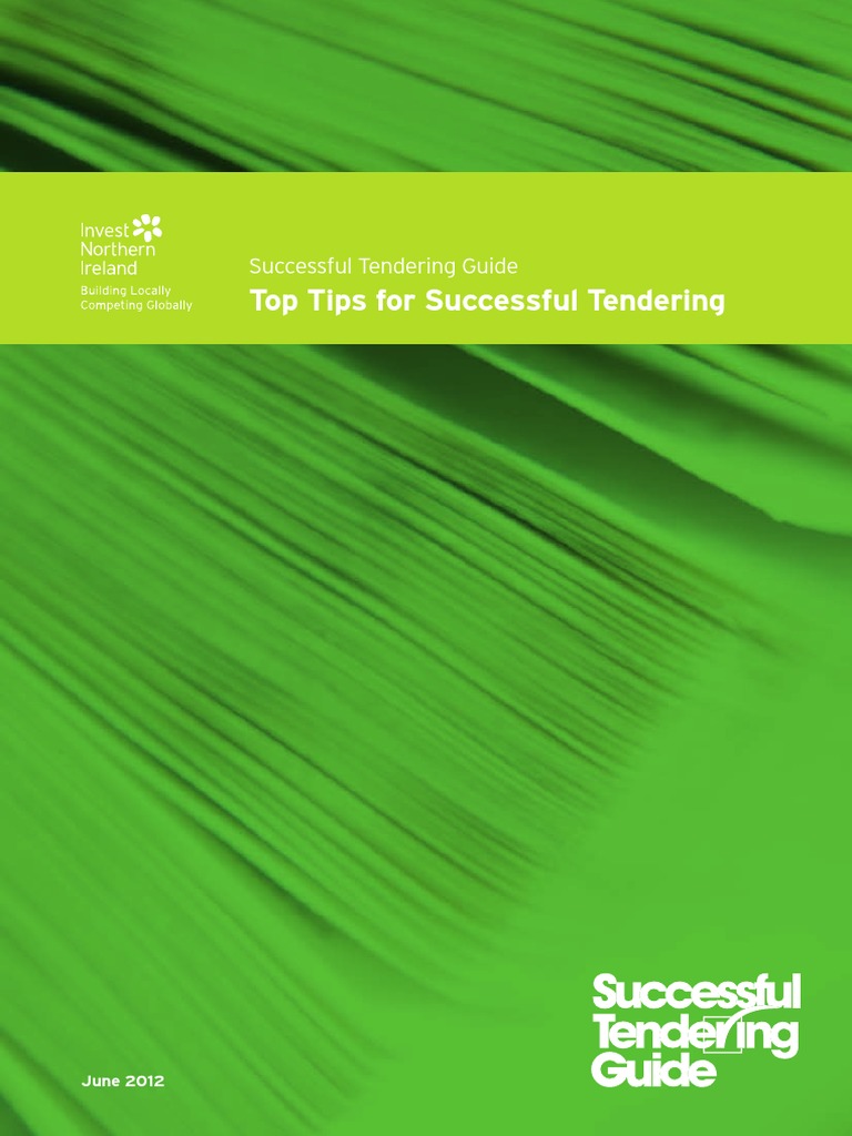 Tendering Guide Top Ten Tips For Successful Tendering PDF | PDF | Procurement | Cost