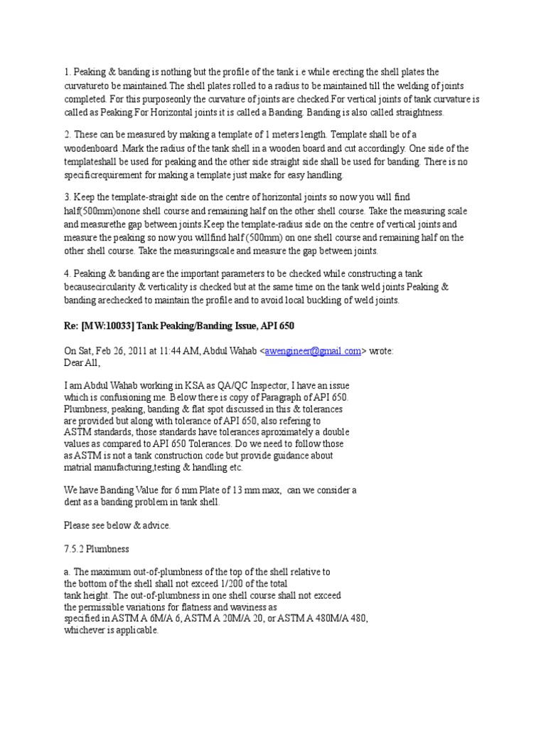 P Peaking Banding | PDF | Engineering Tolerance | Structural Steel