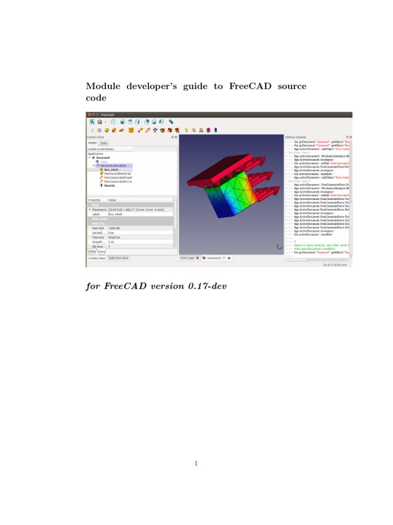 FreeCAD Mod Dev Guide 20170101 | PDF | 3 D Computer Graphics | Modular Programming