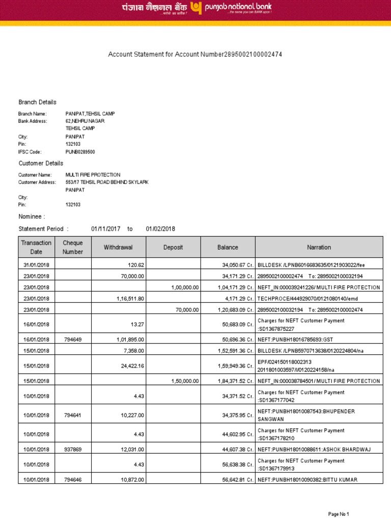 Bank Statement | PDF
