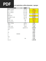 Control Valve Calculation Spreadsheet | PDF