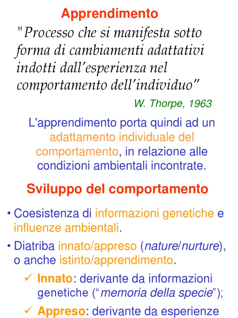 Apprendimento | PDF