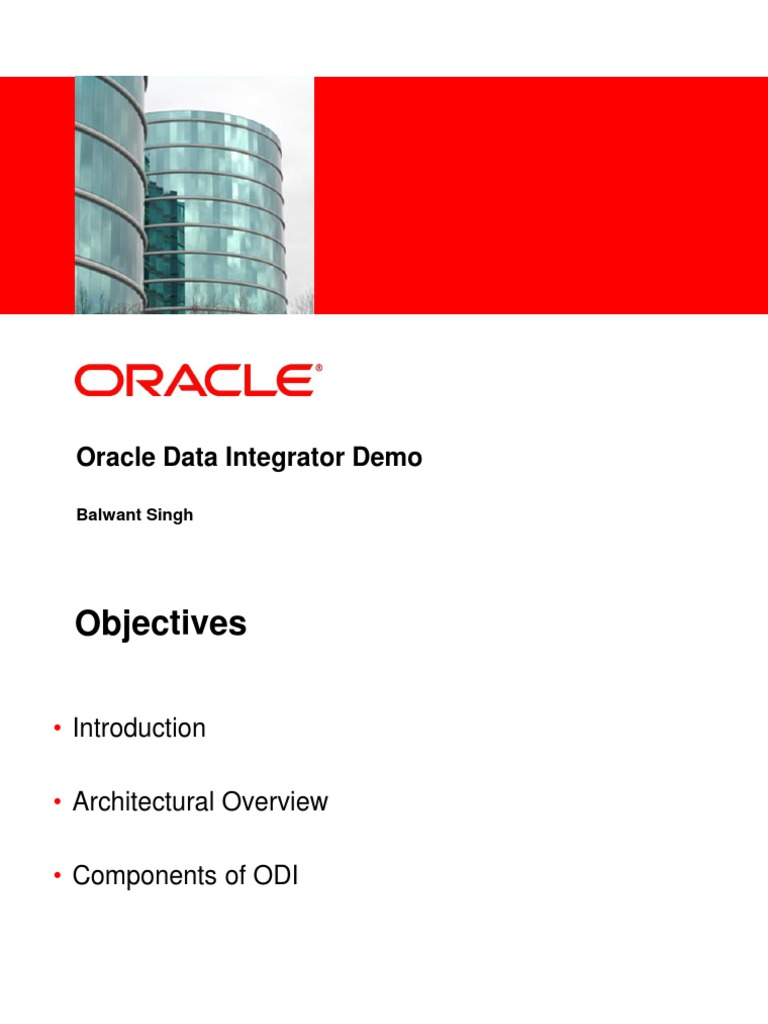 Oracle Data Integrator Demo | PDF | Metadata | Component Based Software ...