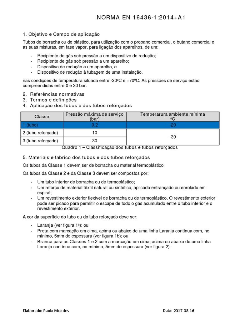 Interpretação en 16436 | PDF | Pressão | Gases