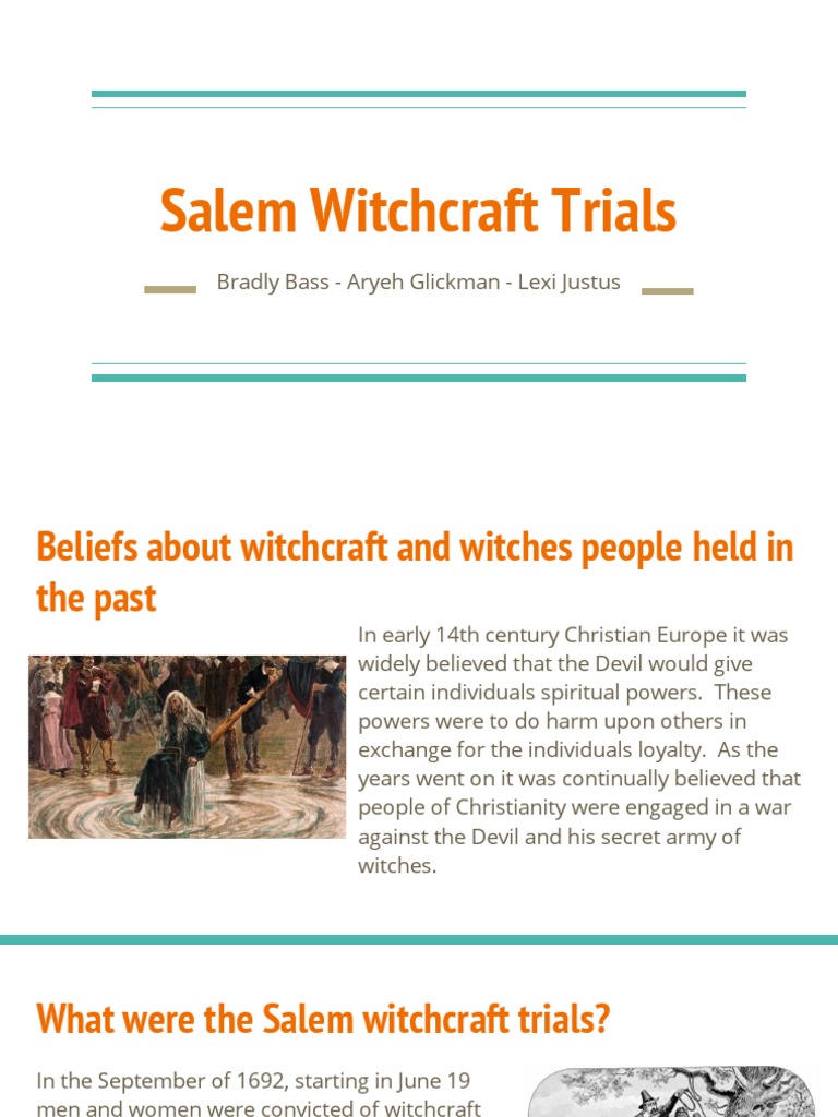 Salem Witch Trials Webquest | PDF | Witch Hunt | Witchcraft