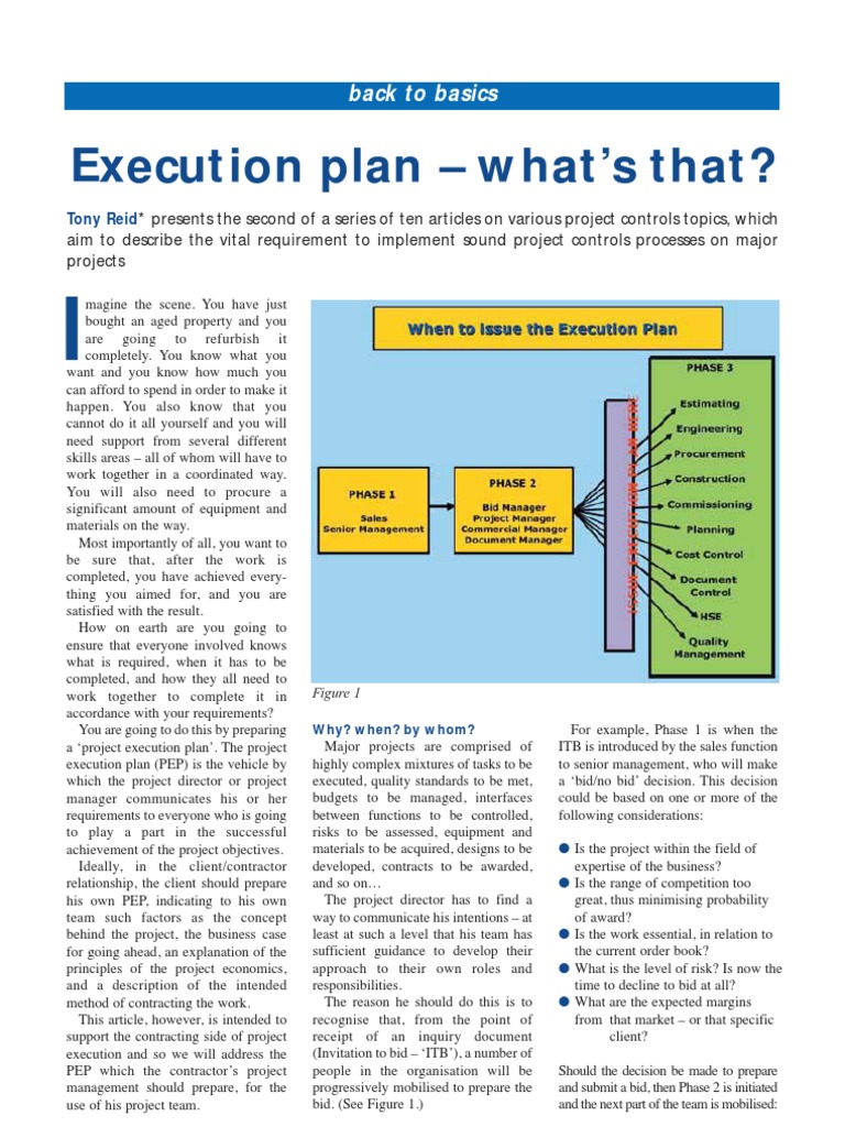 Project Execution Plan Essentials | PDF | Procurement | Specification ...