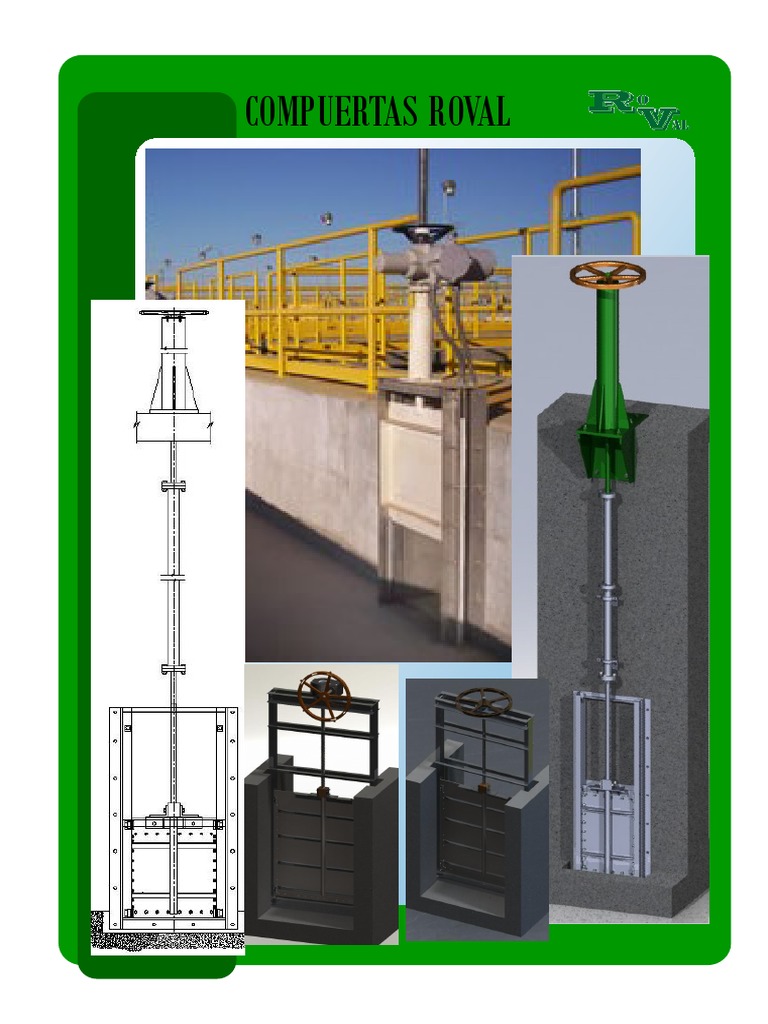 Compuertas Roval: Modelos y Aplicaciones | PDF | Acero | Solenoide