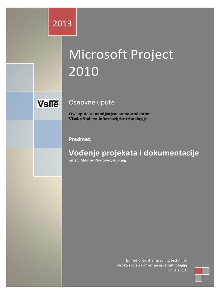 636380.VSITE - MS Project 2013 PDF | PDF