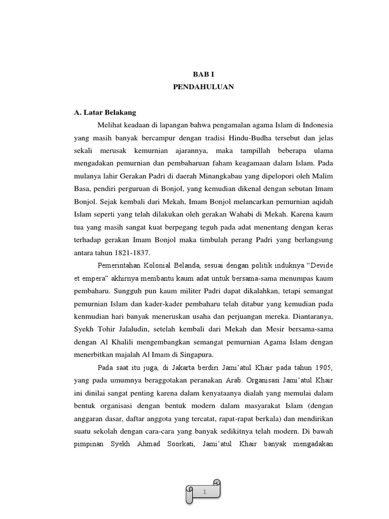 Gerakan Pembaruan Islam Di Indonesia | PDF | Sejarah | Agama & Spiritualitas