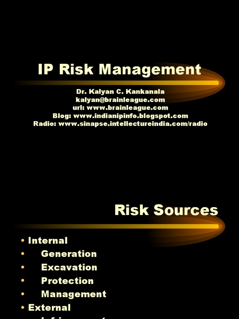 IP Risk Management | PDF | Trademark | Secondary Liability