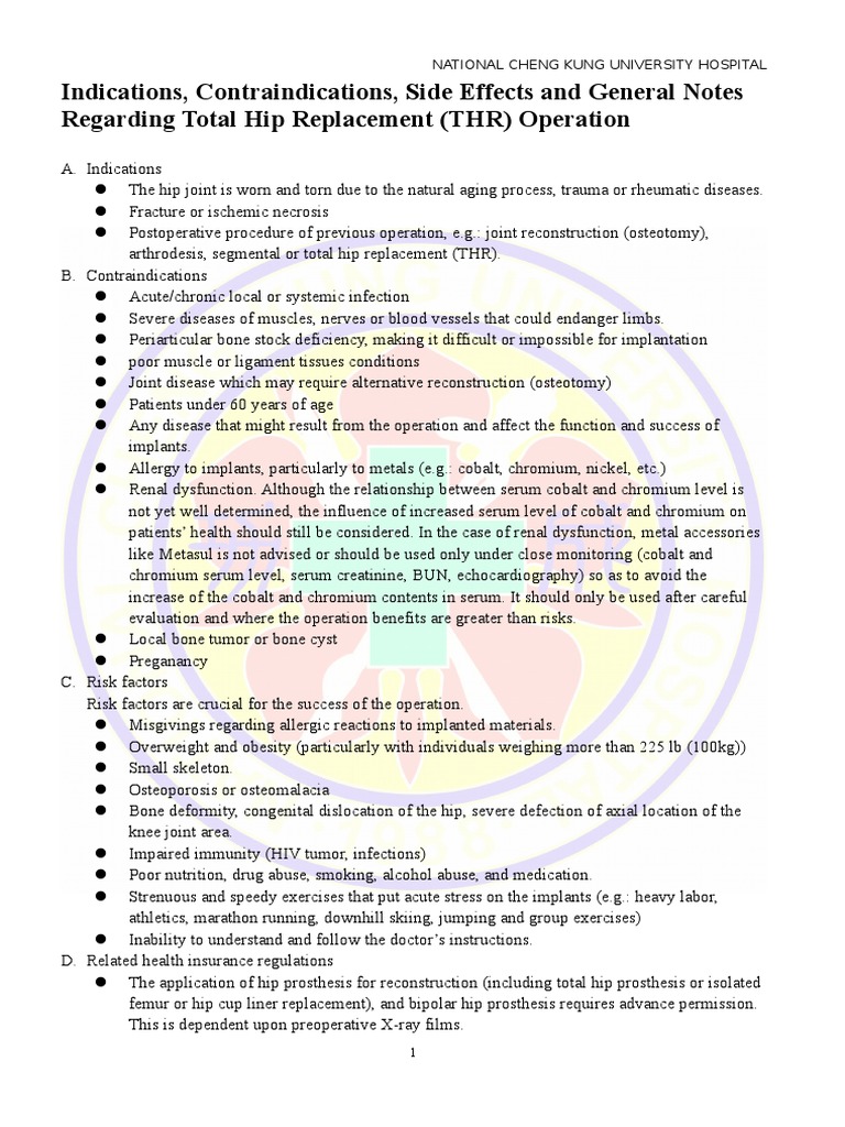 Indications, Contraindications, Side Effects and General Notes ...