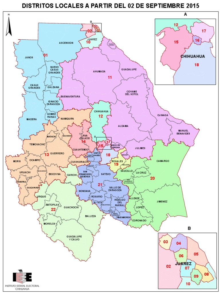 Distritos Locales Chihuahua | PDF | Chihuahua (estado)