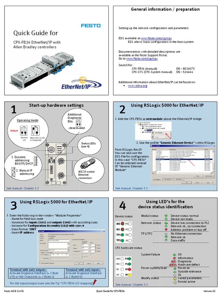 CPX-FB36 Quick Guide en | PDF | Ip Address | Parameter (Computer Programming)