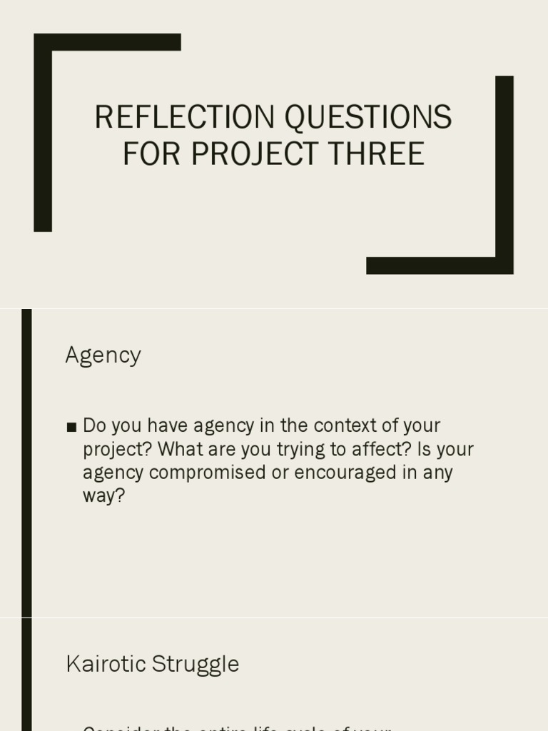 Reflection Questions | PDF