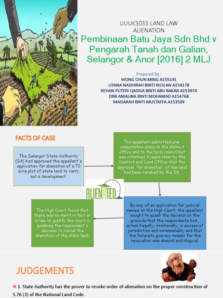 Land Law: Alienation | PDF | Marx's Theory Of Alienation | Government