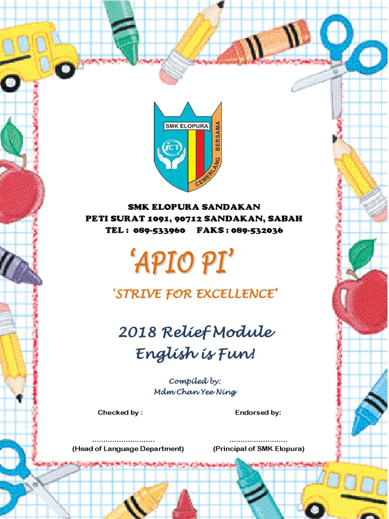 2018 Relief Module (SMK Elopura Sandakan) | PDF