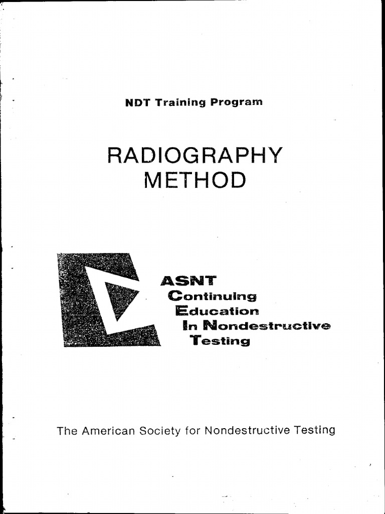 ASNT - NDT Training - RT Method PDF | PDF