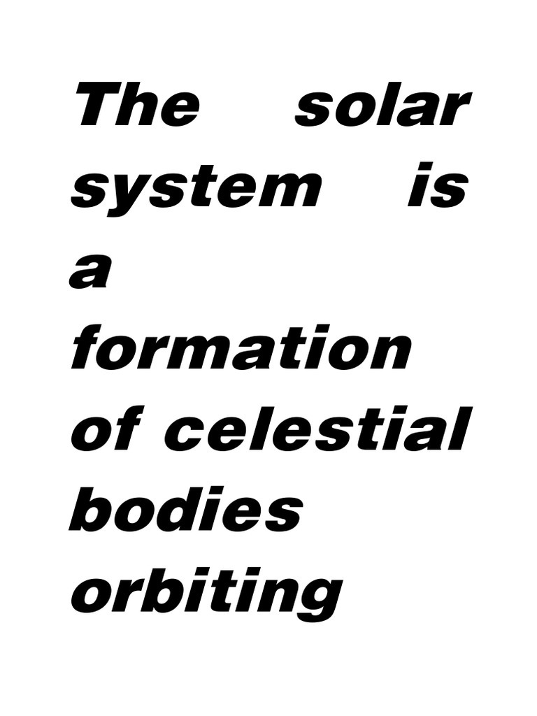 Solar System Overview in English | PDF | Science & Mathematics
