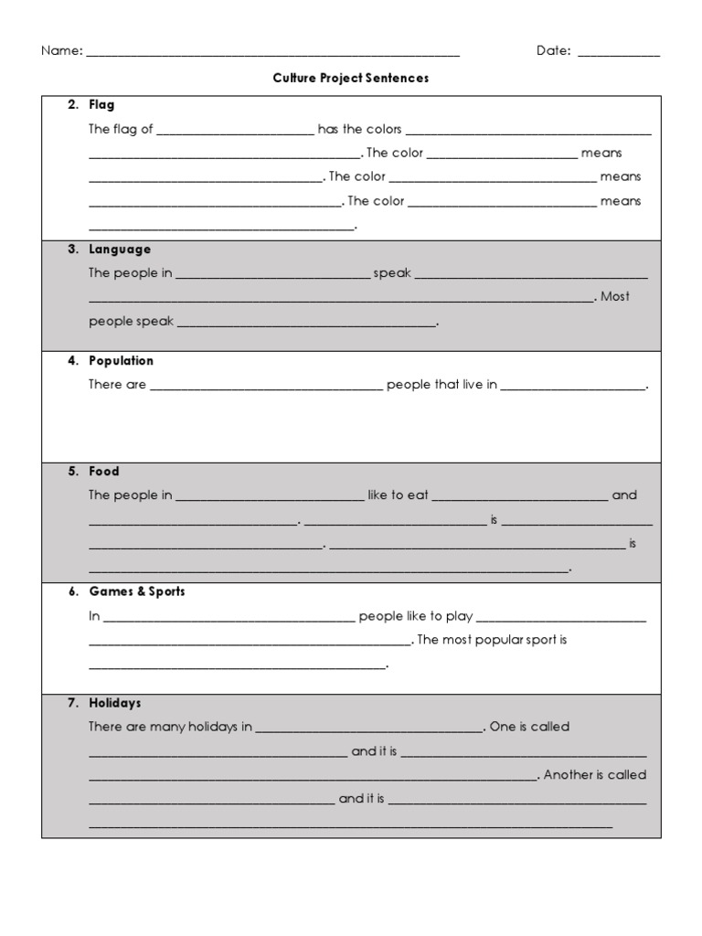 Sentence Frames | PDF