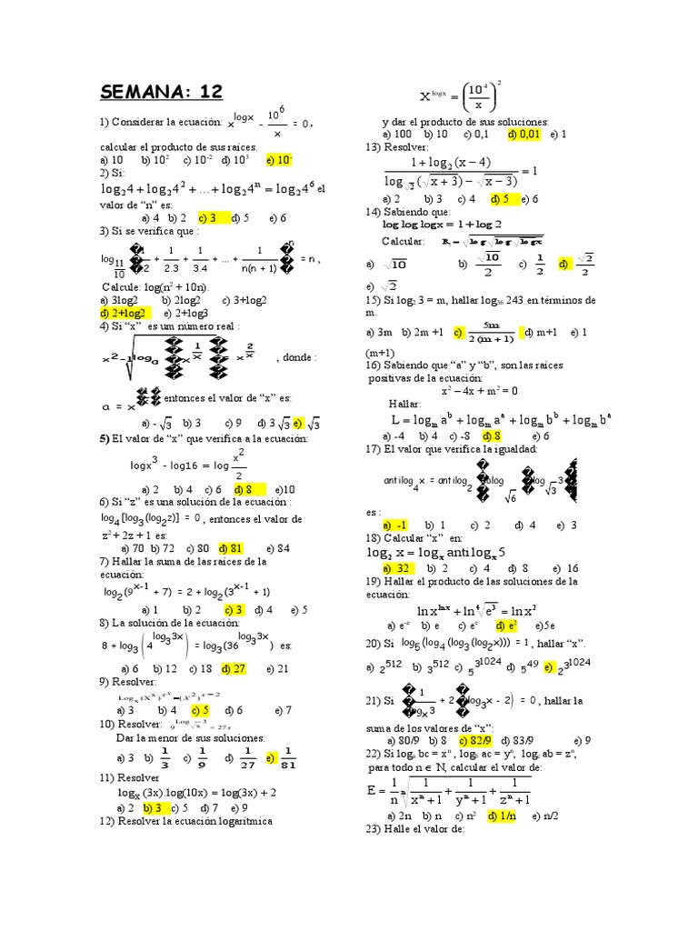Logar It Mos | PDF | Ecuaciones | Análisis complejo