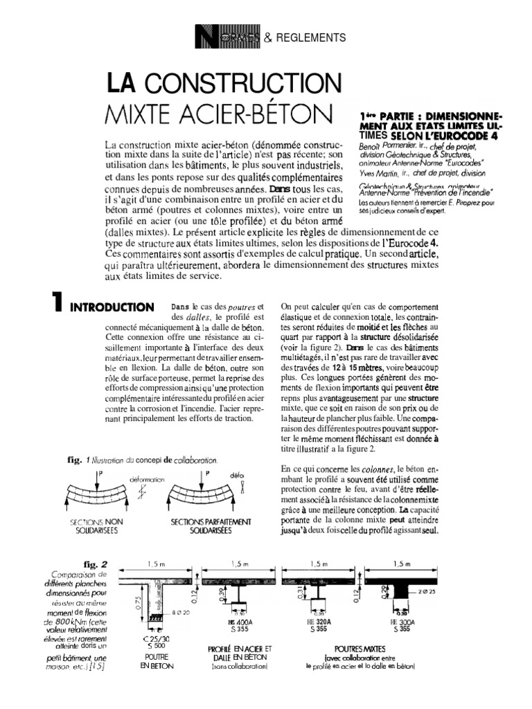 Manuel Calcul Construction Mixte Acier-Béton | PDF | Béton armé | Contrainte de cisaillement