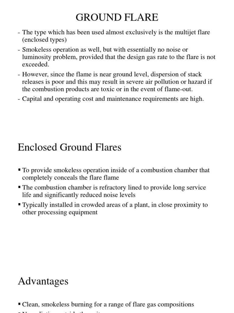 Ground Flare | PDF | Combustion | Gases