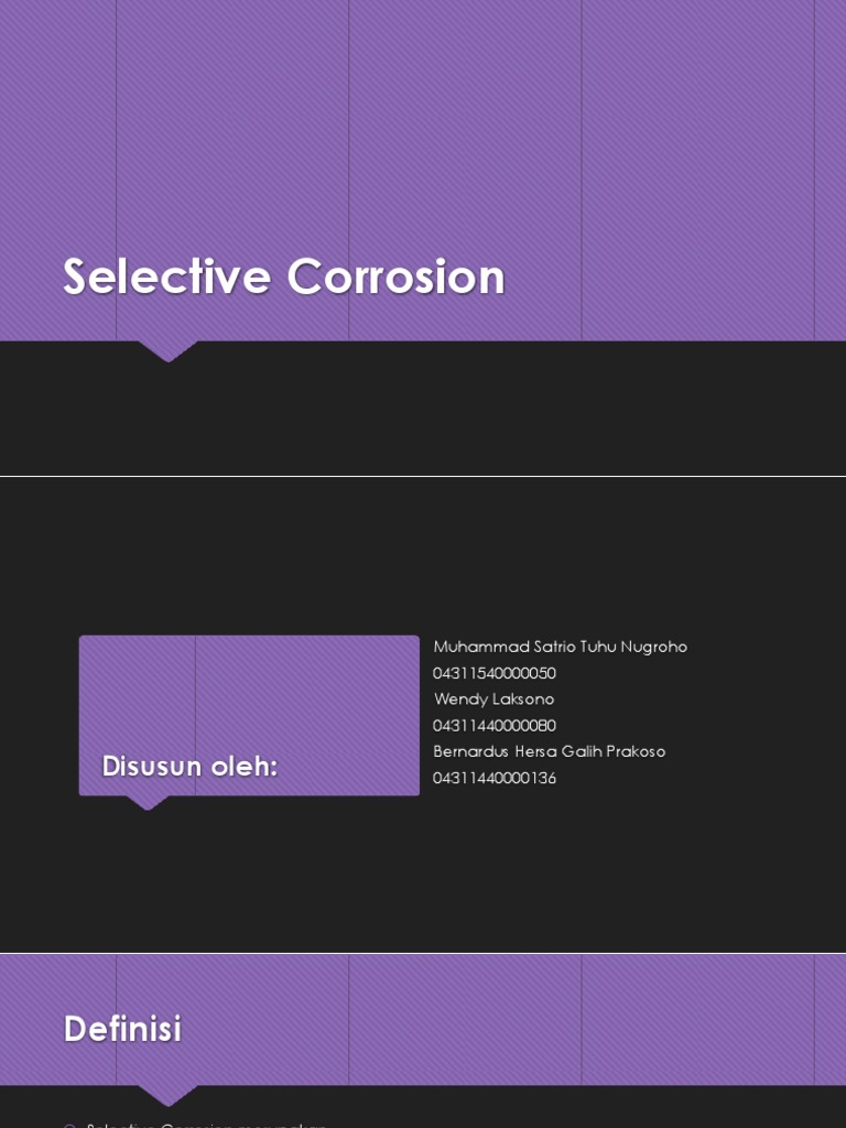 Selective Corrosion | PDF