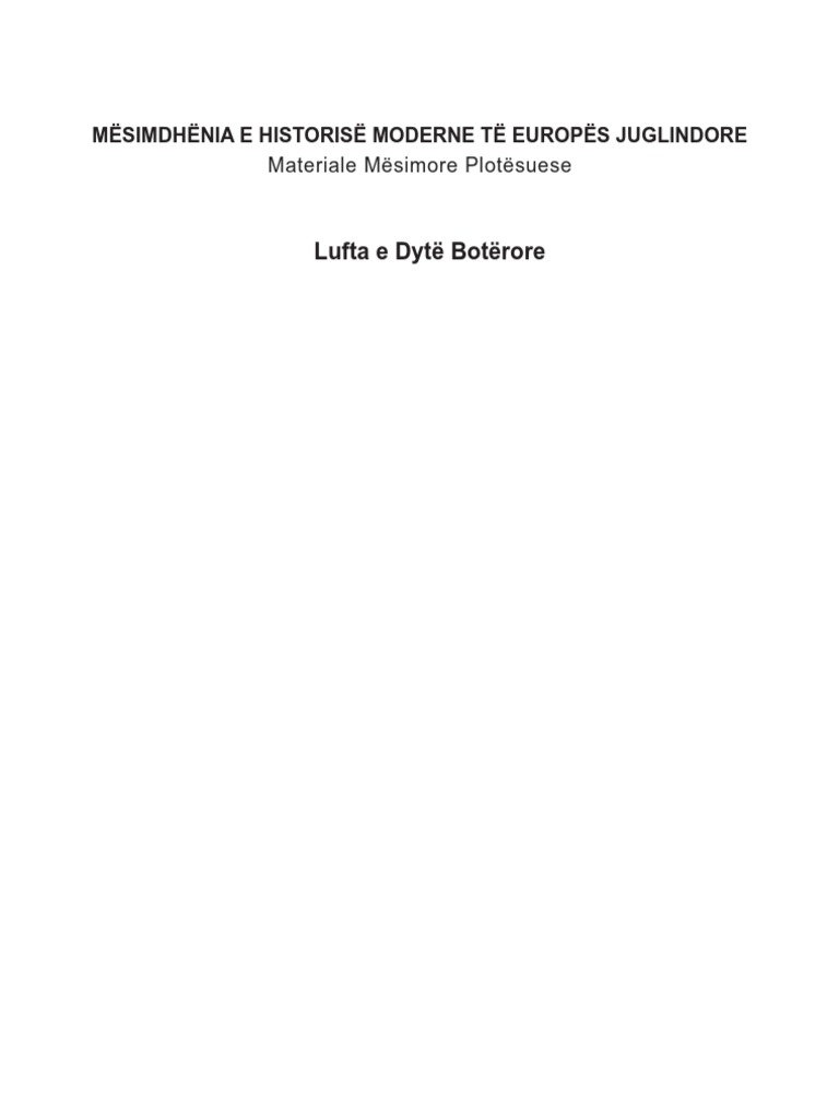 Lufta e Dytë Botërore | PDF